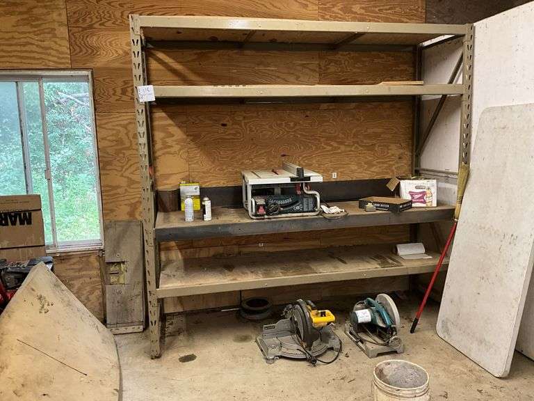(2)Sets of pallet racking - 4 Shelves each,8' shelf length - Hamilton ...