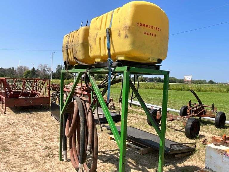 Overhead bulk oil containment stand with tanks & h - Hamilton-Maring ...