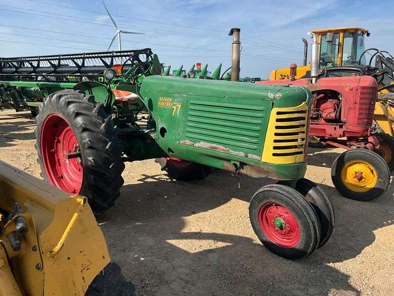 Oliver 77 Row Crop Tractor, NF, Gas, PTO, 1 Hyd., - Hamilton-Maring ...