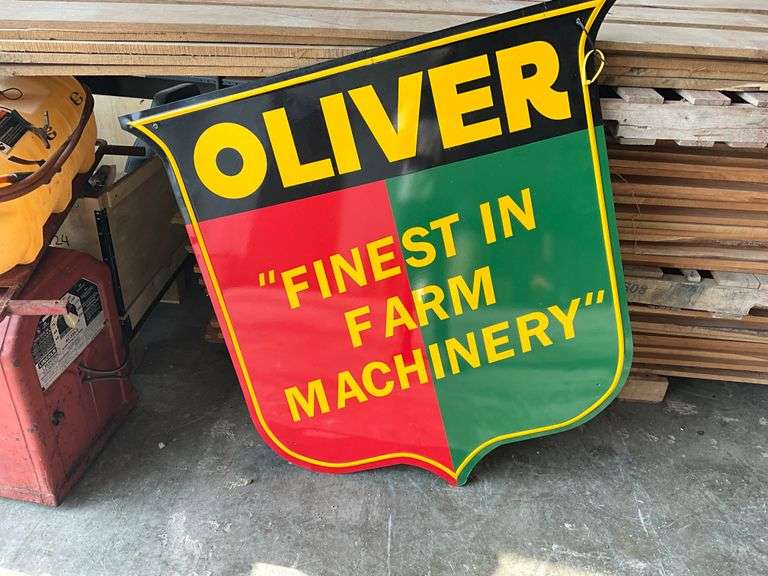 Large Metal Oliver sign - Hamilton-Maring Auction Group