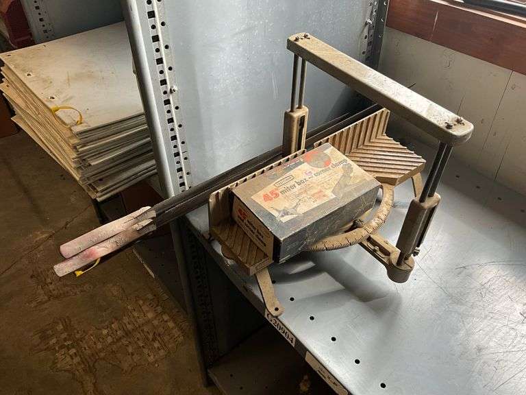 (2) miter boxes & saws - Hamilton-Maring Auction Group