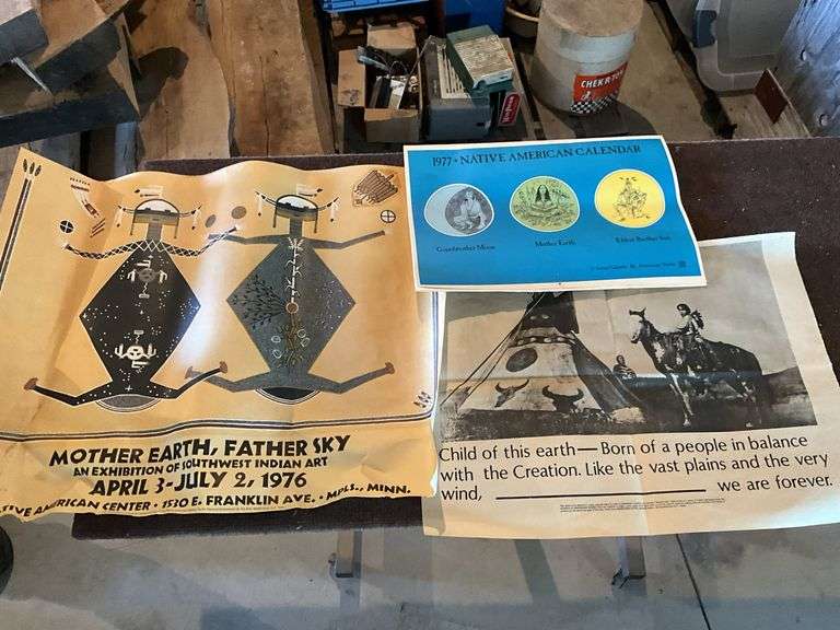 Native American calendar 1977, Native American ite - Hamilton-Maring ...