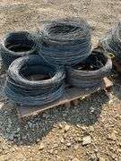 pallet of electric fence wire, (8) large bundles - Hamilton-Maring ...
