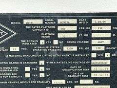 1999 Versalift Model V032T Boom Lift, 32' Boom Hei - Hamilton-Maring ...