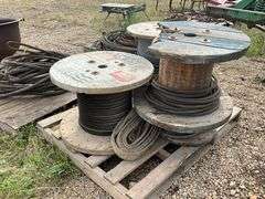 Misc pallet spools of wire - Hamilton-Maring Auction Group