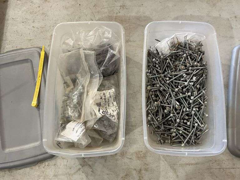 2 containers of screws - Hamilton-Maring Auction Group