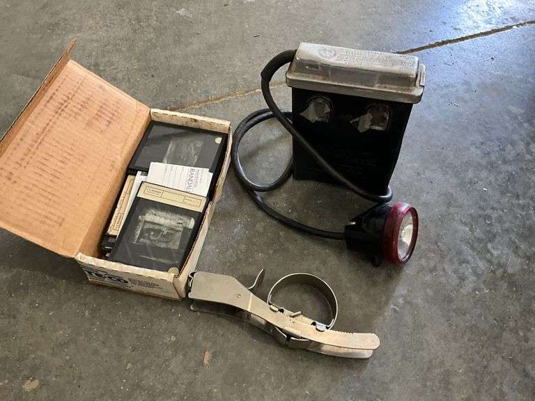 Vintage Electric Cap Lamp, Vintage Tape Dispenser, - Hamilton-Maring ...