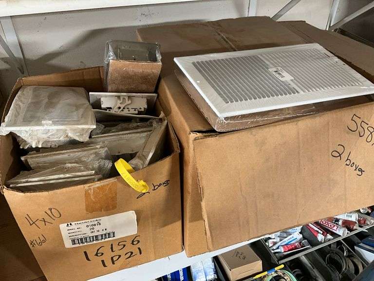 2 Boxes Baseboard Grilles, Various Sizes - Hamilton-Maring Auction Group