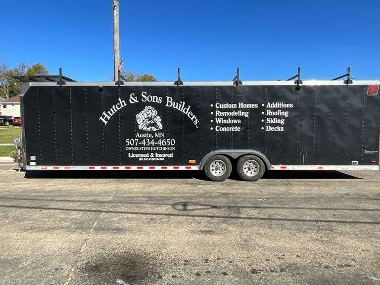 2000 Pace 28ft Enclosed Job Trailer, w/shelvin - Hamilton-Maring ...