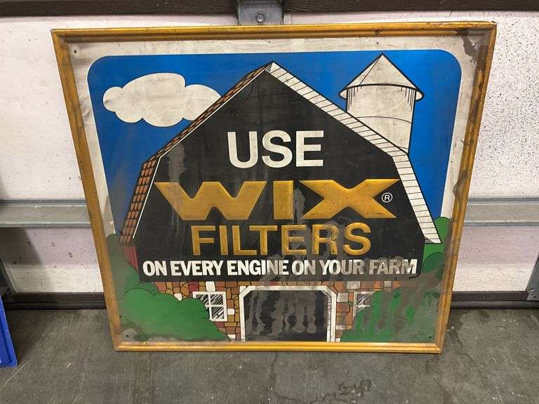 Wix Filters Framed Tin Sign 23.5" x 25.5" - Hamilton-Maring Auction Group