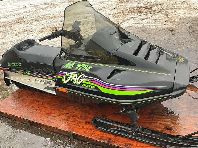 1991 Arctic Cat Jag 440 Snowmobile, AFX, Barn - Hamilton-Maring Auction ...