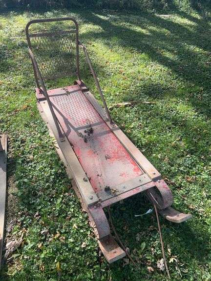 Vintage National Bobsled INC. Wooden Bobsled - Hamilton-Maring Auction ...