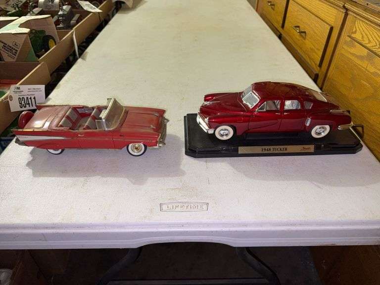 Ertl ‘57 Chevrolet Bel Air Diecast Car, Signature 1948 Tucker Diecast ...