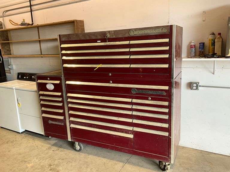 Cornwell 26 drawer rolling toolbox 81” long 24” deep and 70” high ...