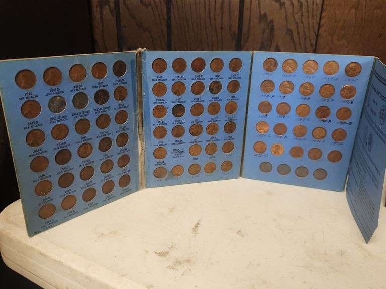 Lincoln Penny Book from 1941-1972D, Looks Complete - Hamilton-Maring ...