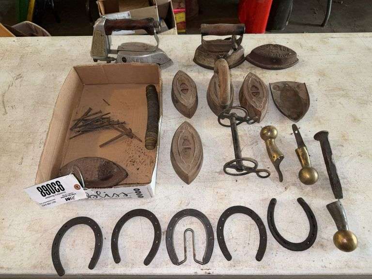 Sad Irons, Horseshoes - Hamilton-Maring Auction Group