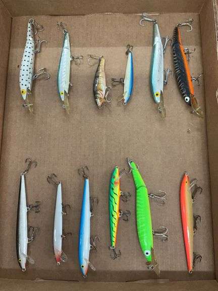 (12) Rapala & Other Brand Crank Bait - Hamilton-Maring Auction Group