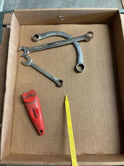 Snap on 5/8" & 3/8" moon wrench, snap on 16mm wrench, snap on 9/16 ...