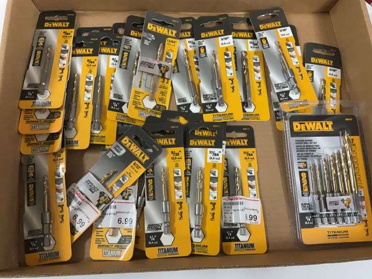Assortment of DeWalt Drill Bits Aisle 12 - Hamilton-Maring Auction Group