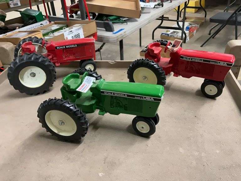 3 Toy Scale Model Tractors - Hamilton-Maring Auction Group