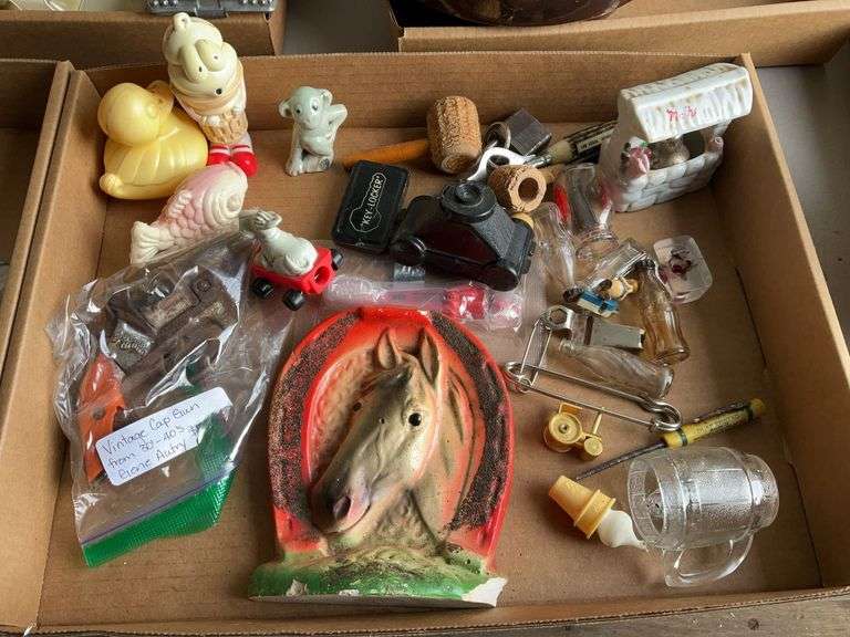 Vintage Cap Gun, Trinkets, Pad Lock - Hamilton-Maring Auction Group