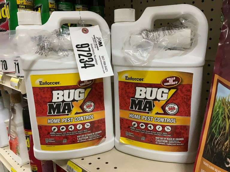 2- 1 Gallon Enforcer Bug Max Home Pest Control, Aisle 11 - Hamilton ...