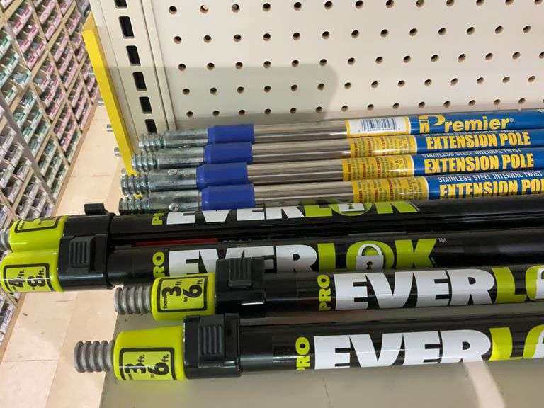 8- Extension Poles 3’ to 8’, End Cap Aisle 15 - Hamilton-Maring Auction ...
