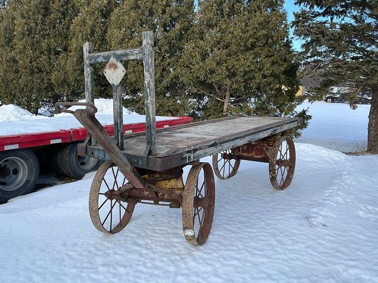 Steel Wheeled Rail Road Cart - Hamilton-Maring Auction Group