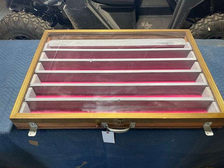 Hanging Display Case - measures 28 1/2"x40" - Hamilton-Maring Auction Group
