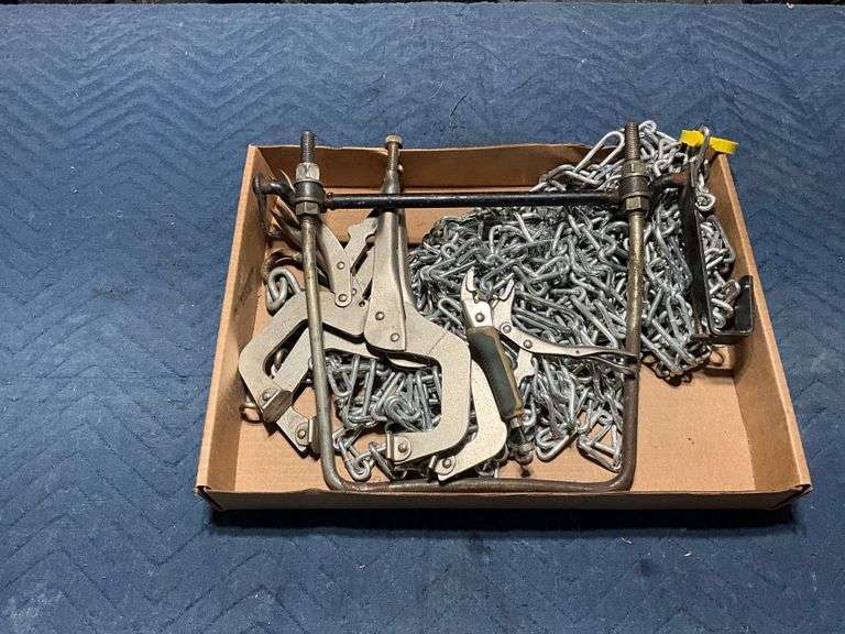 Flat w/Lawn Mower Tire Chains & Vice Grips Clamps - Hamilton-Maring ...