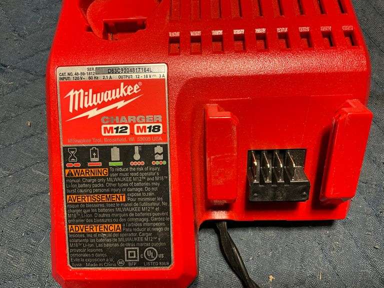 Milwaukee 18V 1/2 Drive Impact Wrench, Battery & C - Hamilton-Maring ...