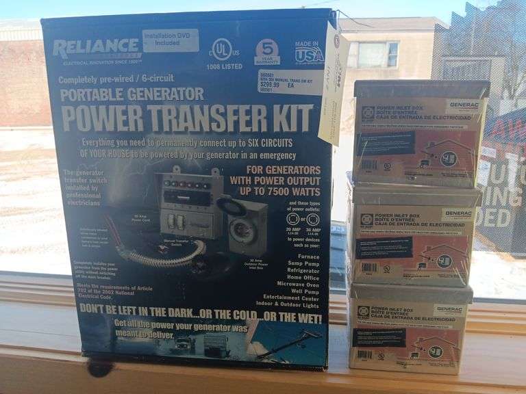 Portable Generator Power Transfer Kit, Power Inlet - Hamilton-Maring ...