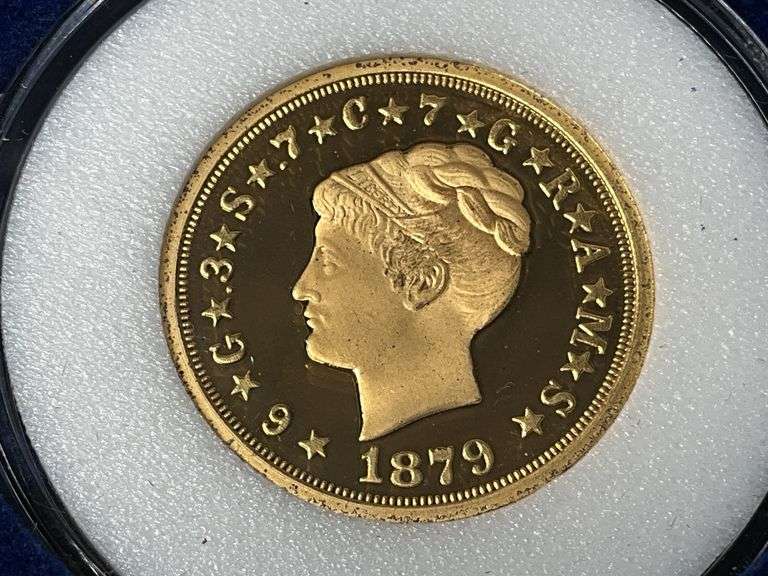 1879 One Stella "Copy" Coin, Four Dollar, United S - Hamilton-Maring ...