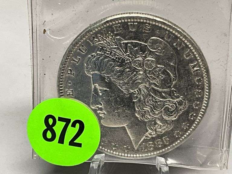 1885 Morgan Silver Dollar, US Coin, ungraded - Hamilton-Maring Auction ...