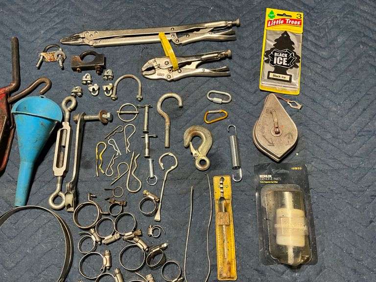 Flat of Vice Grips, Chalk Line, Misc Hose Clamps - Hamilton-Maring ...
