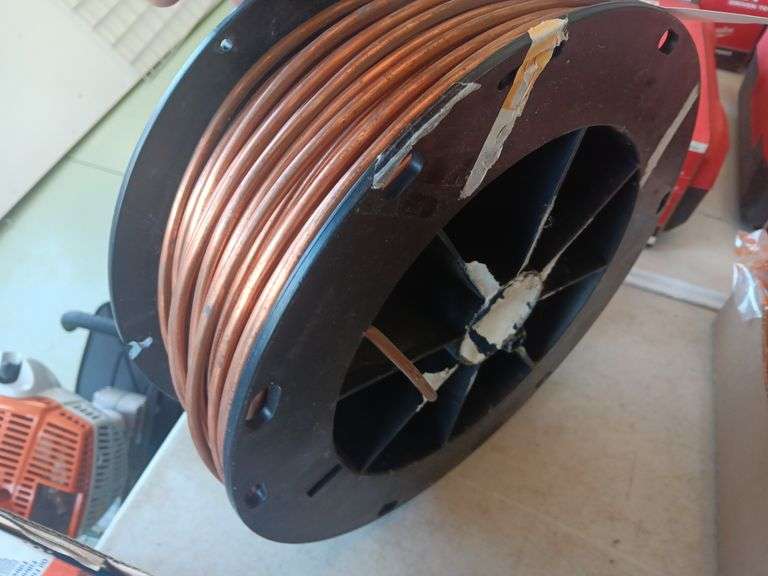 Spool of 3/8" Copper Grounding Wire - Hamilton-Maring Auction Group