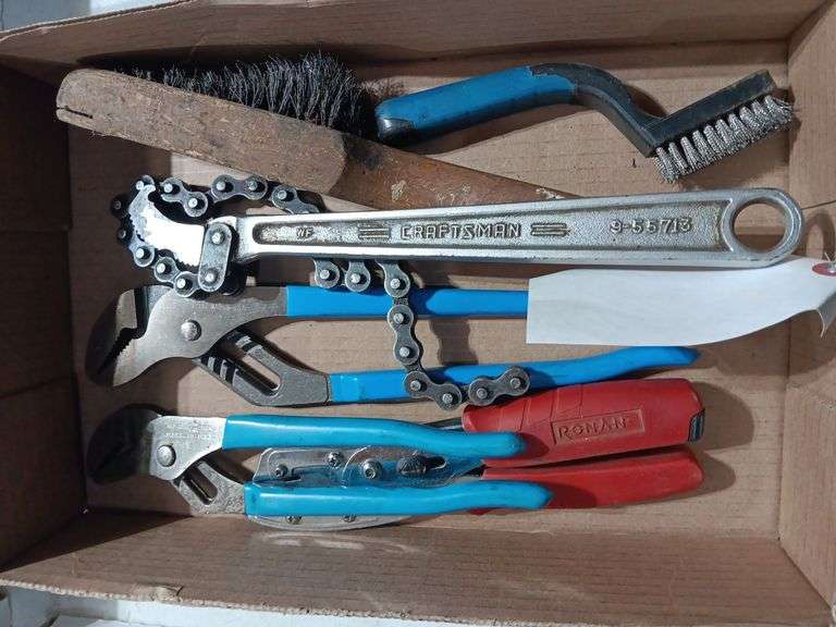 Hammer, Channel Lock Wrenches, Chain Wrench, Wire - Hamilton-Maring ...