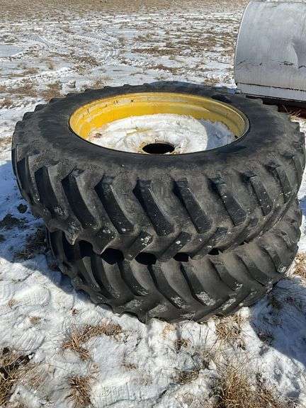 Set of 18.4x42 Firestone Tires on 10 Bolt Rims, 10 - Hamilton-Maring ...