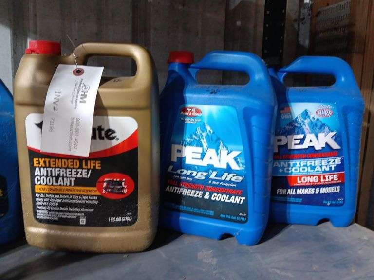 Gallon Antifreeze Jugs on Top Shelf - all have bee - Hamilton-Maring ...