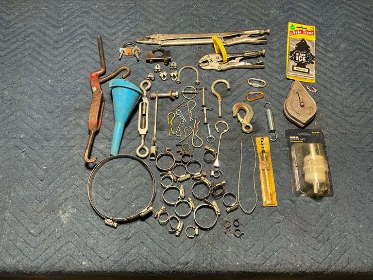 Flat of Vice Grips, Chalk Line, Misc Hose Clamps - Hamilton-Maring ...