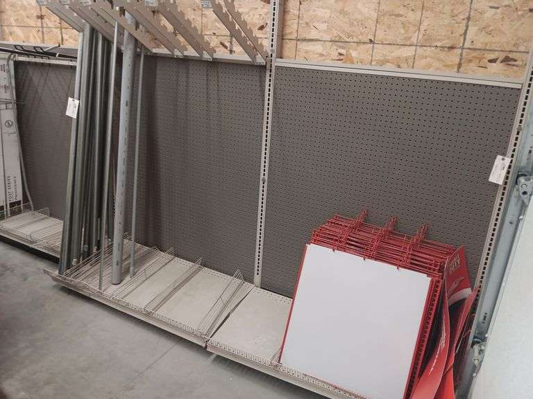25' Lozier Wall Mount Display Racking, missing som - Hamilton-Maring ...