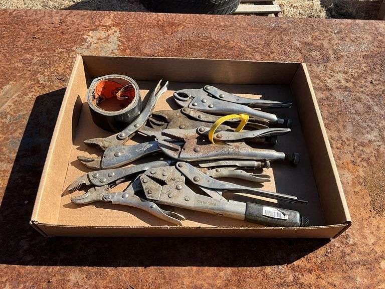 Flat of vice grips - Hamilton-Maring Auction Group