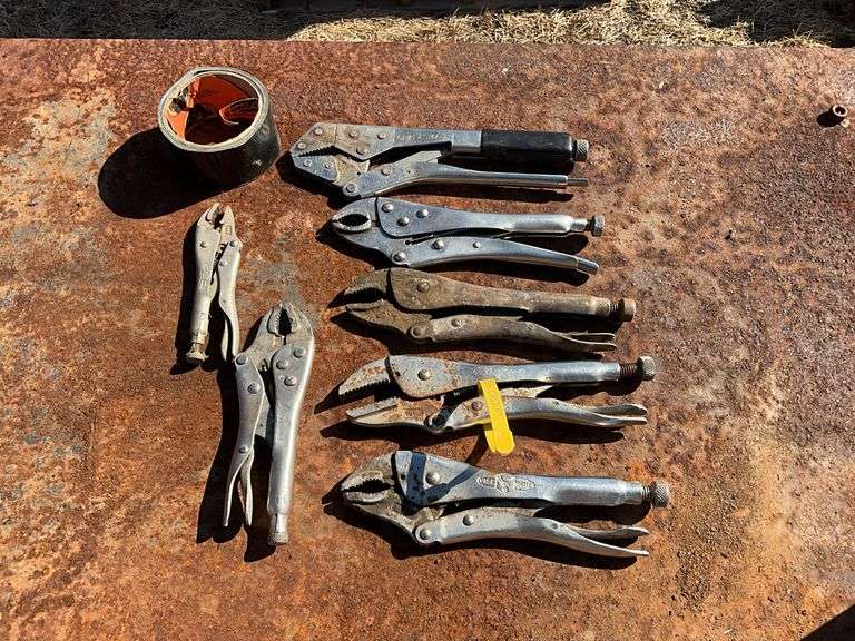 Flat of vice grips - Hamilton-Maring Auction Group