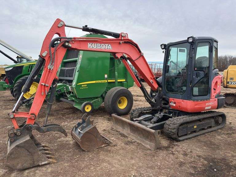 2013 Kubota KX040-4 Compact Excavator, 1,250 Hours - Hamilton-Maring ...