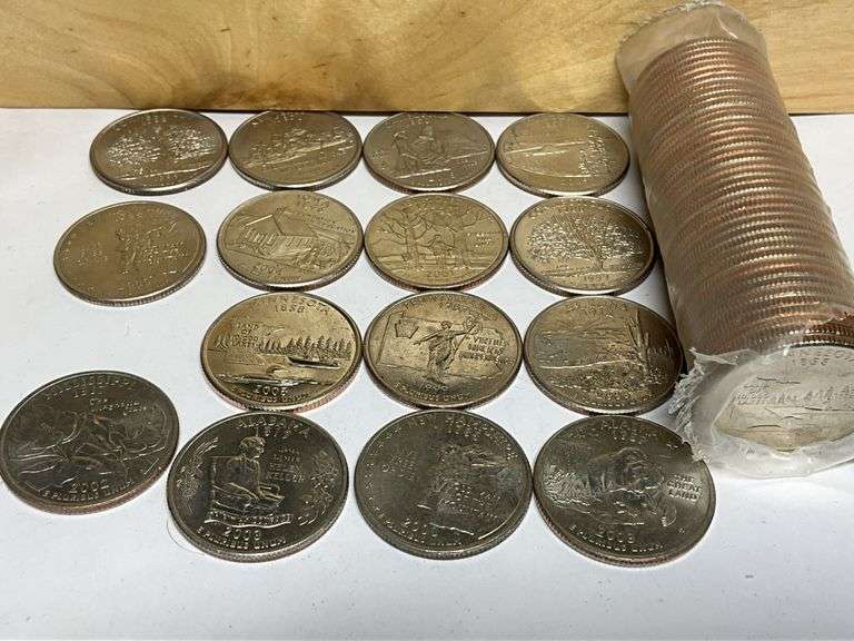 State Quarters, Roll-Minnesota, Loose Various , $1 - Hamilton-Maring ...