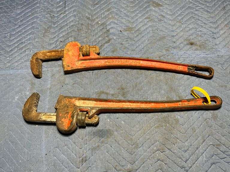 (2) Large Pipe Wrenches - Hamilton-Maring Auction Group