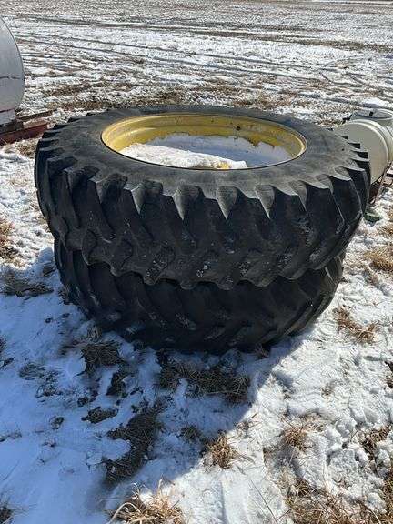 Set of 18.4x42 Firestone Tires on 10 Bolt Rims, 10 - Hamilton-Maring ...
