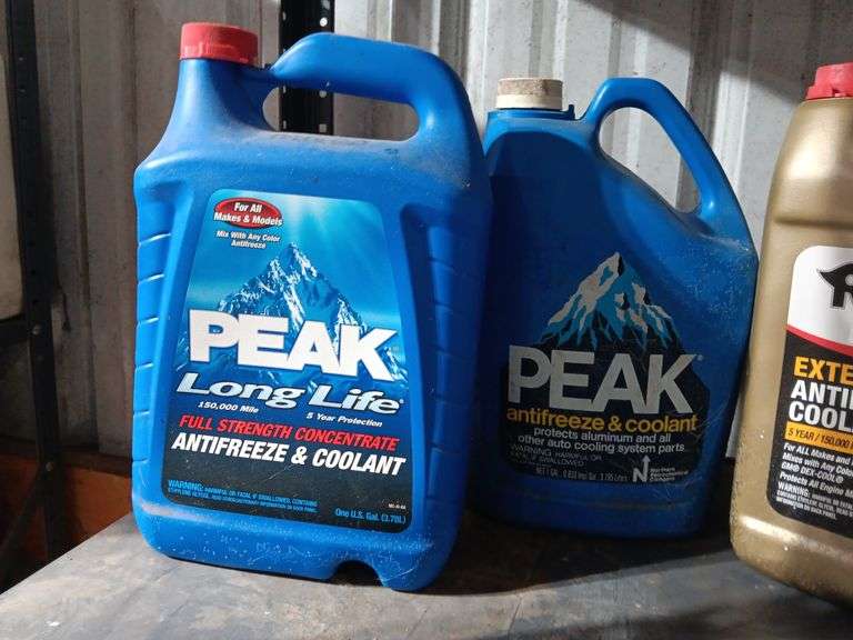 Gallon Antifreeze Jugs on Top Shelf - all have bee - Hamilton-Maring ...