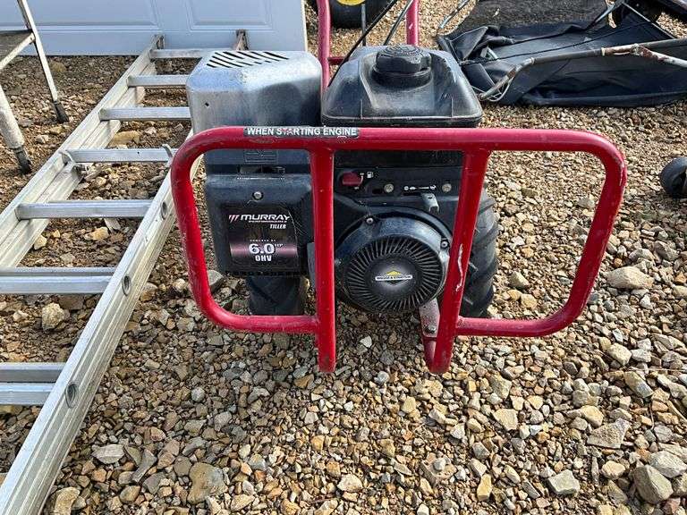 Murray 6hp rear tine tiller - Hamilton-Maring Auction Group