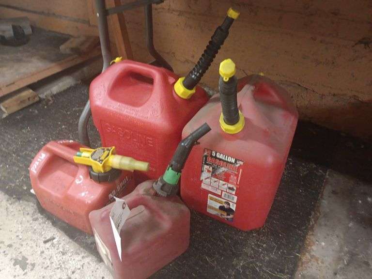 (4) Gas Cans - Hamilton-Maring Auction Group